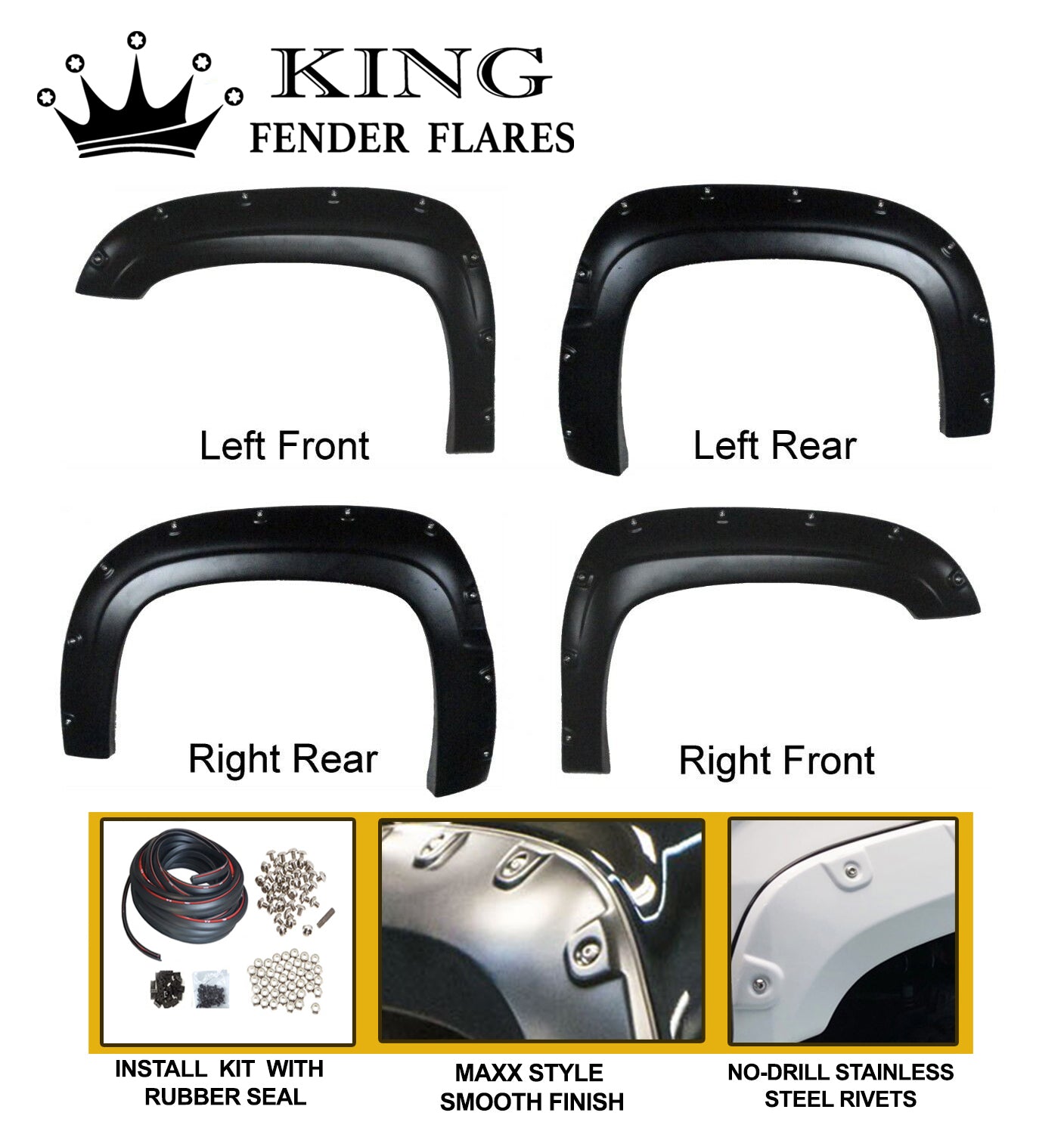 2007-2014 CHEVY SUBURBAN MAXX STYLE – king fender flares